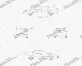 Dodge Charger RT 1969 Blueprint - 3DModels.org