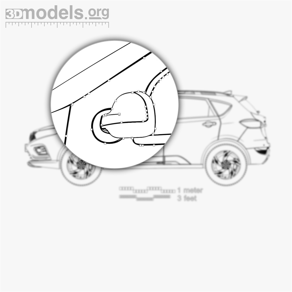 DongFeng Aeolus AX5 2022 Vector Blueprint - 3DModels.org