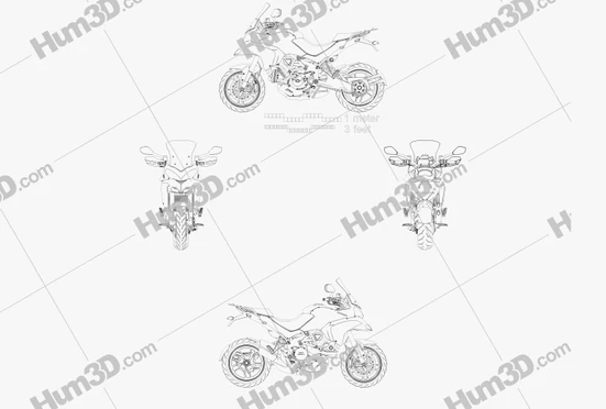 Ducati blueprints Download in PNG - 3DModels.org