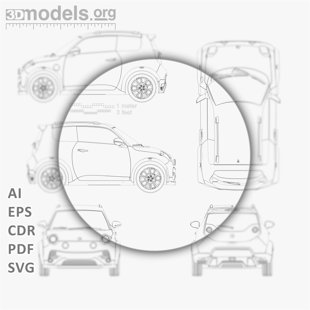 E.GO Wave X 2025 Vector Blueprint - 3DModels.org
