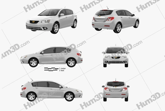 Emgrand blueprints Download in PNG - 3DModels.org