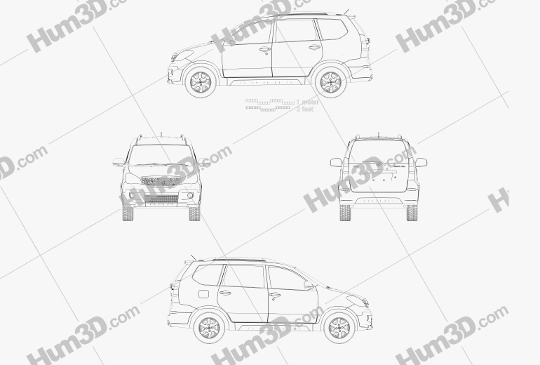 FAW Sirius S80 2015 Blueprint - 3DModels.org