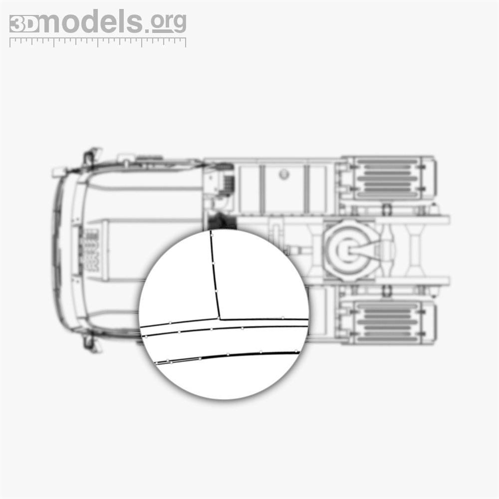 FAW J6 Tractor Truck 2015 Vector Blueprint - 3DModels.org