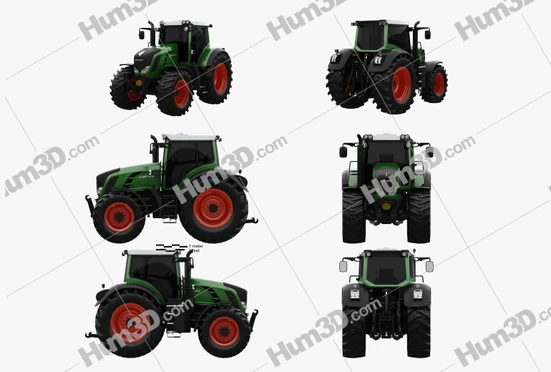 Fendt blueprints Download in PNG - 3DModels.org