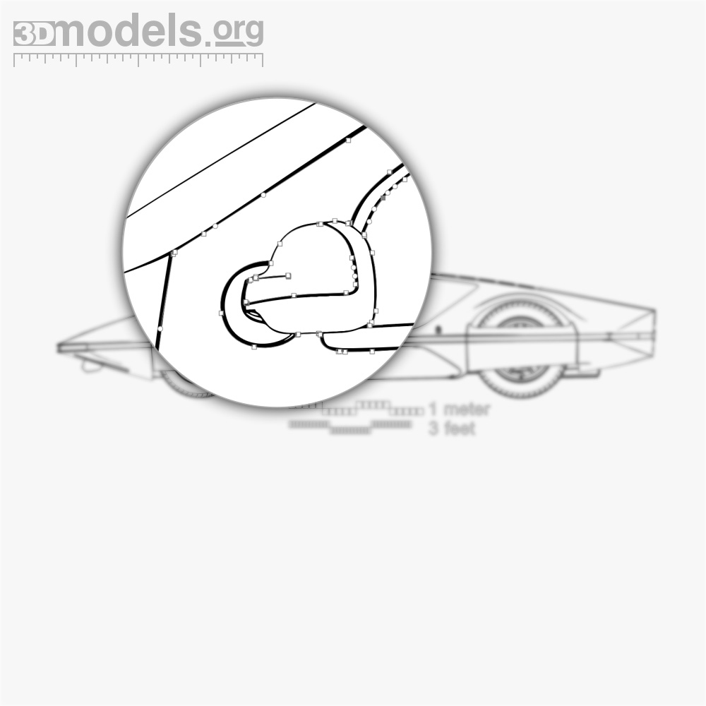 Ferrari 512 S Modulo 1970 Vector Blueprint - 3DModels.org