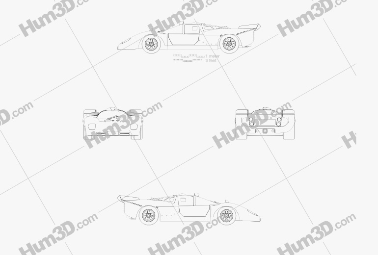 Ferrari 512 S 1970 Planta - 3DModels.org