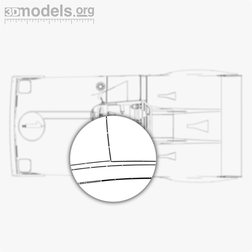 Ferrari 312 PB 1975 Vector Blueprint - 3DModels.org