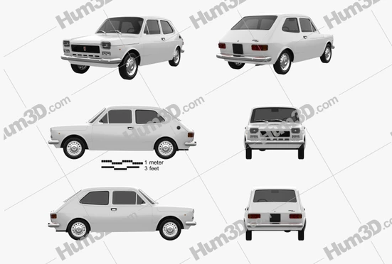 Fiat blueprints Baixar em PNG - 3DModels.org