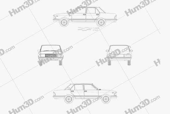 Fiat blueprints Baixar em PNG - 3DModels.org