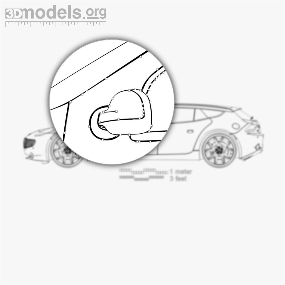 Fisker Surf 2015 Vector Blueprint - 3DModels.org