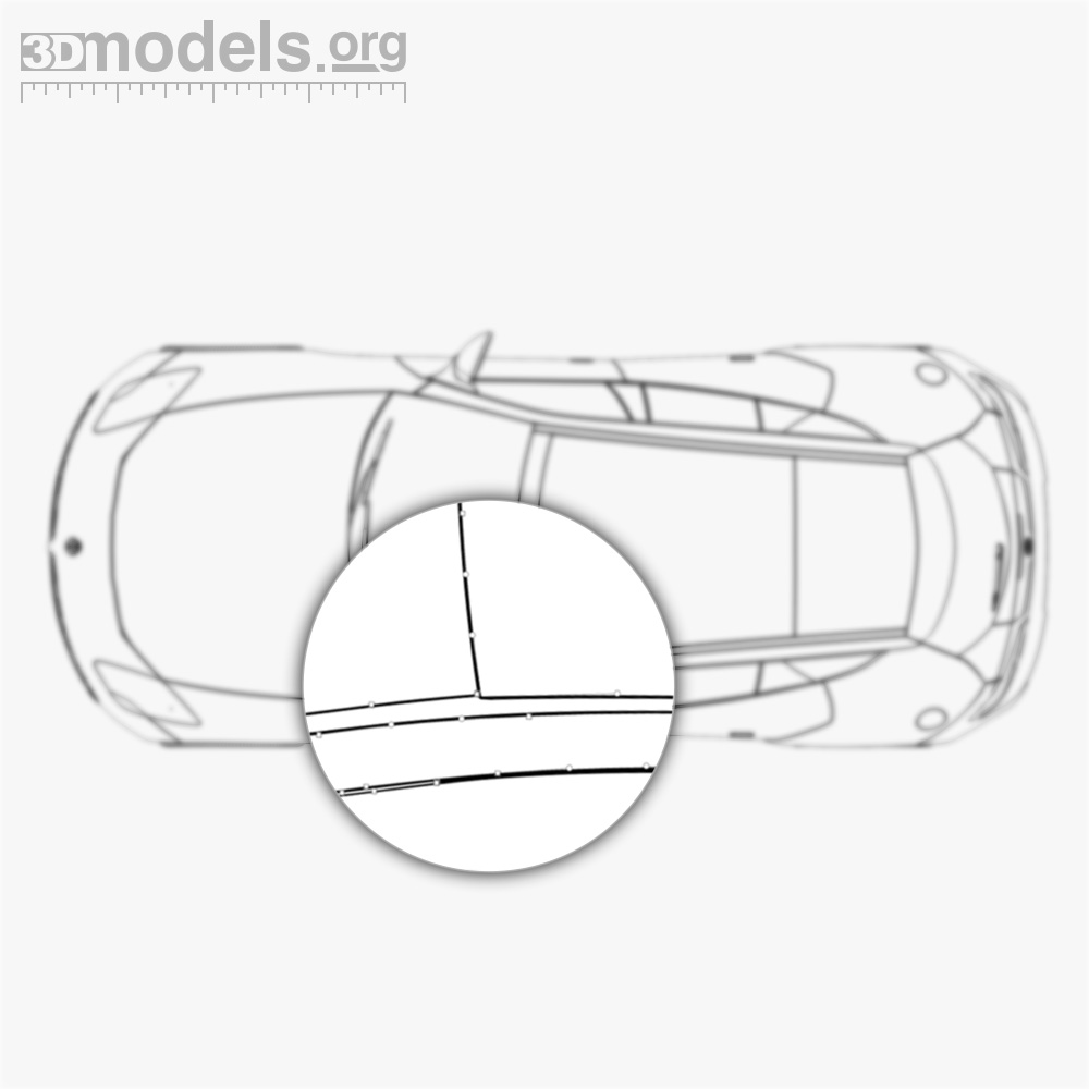Fisker Surf 2015 Vector Blueprint - 3DModels.org