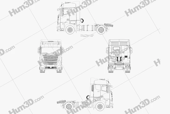 Foton blueprints Download in PNG - 3DModels.org