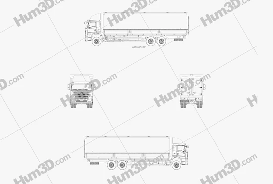 Foton blueprints Descargar en PNG - 3DModels.org