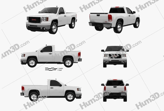 GMC blueprints Download in PNG - 3DModels.org