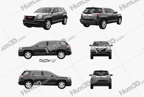 GMC blueprints Download in PNG - 3DModels.org