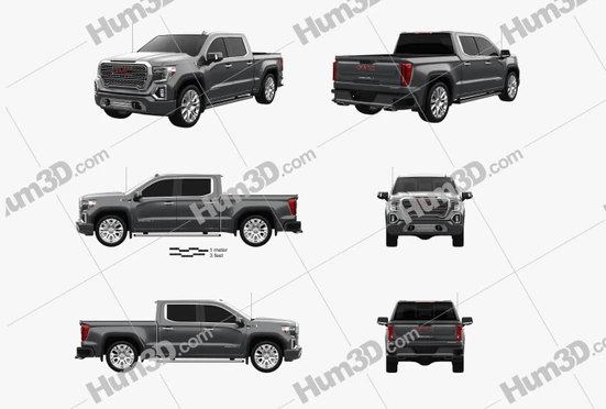 GMC blueprints Download in PNG - 3DModels.org