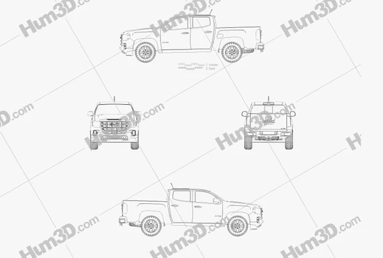 GMC blueprints Download in PNG - 3DModels.org