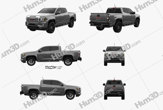 GMC blueprints Download in PNG - 3DModels.org