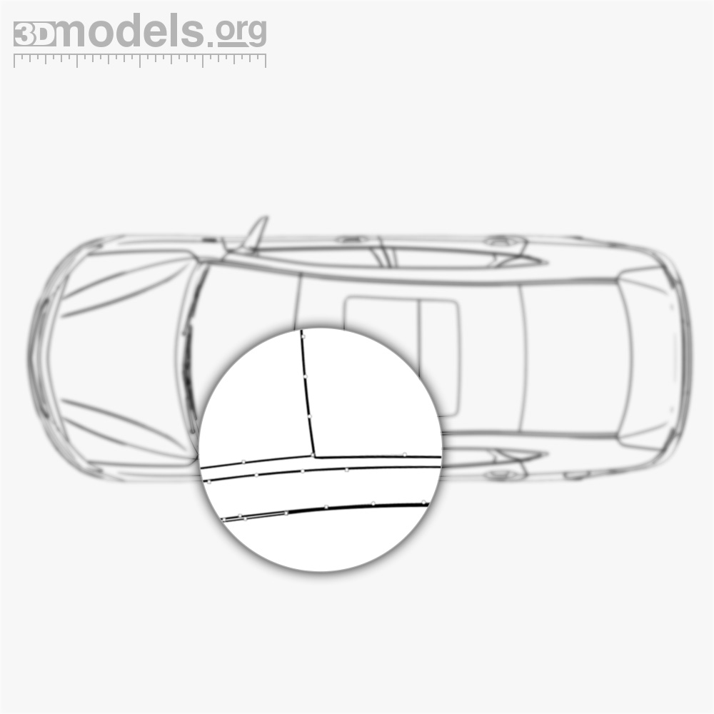 Geely GC9 2018 Vector Blueprint - 3DModels.org