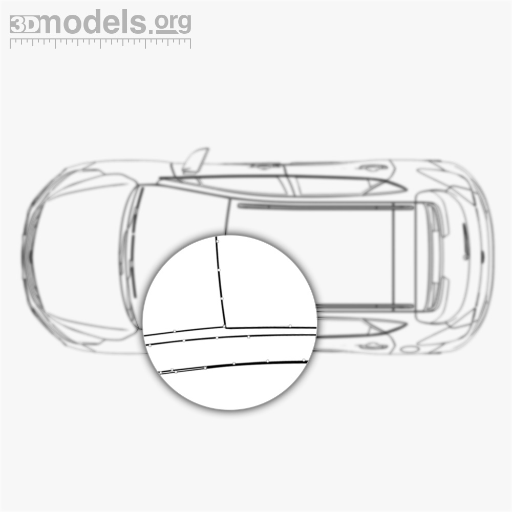 Geely Emgrand GS Sport 2019 Vector Blueprint - 3DModels.org