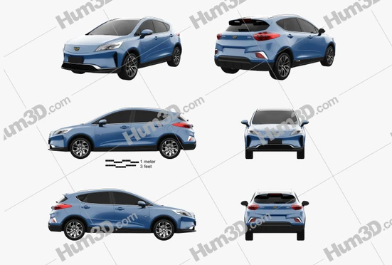 Geely blueprints Download in PNG - 3DModels.org