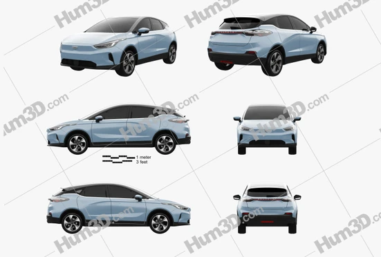 Geely blueprints Download in PNG - 3DModels.org