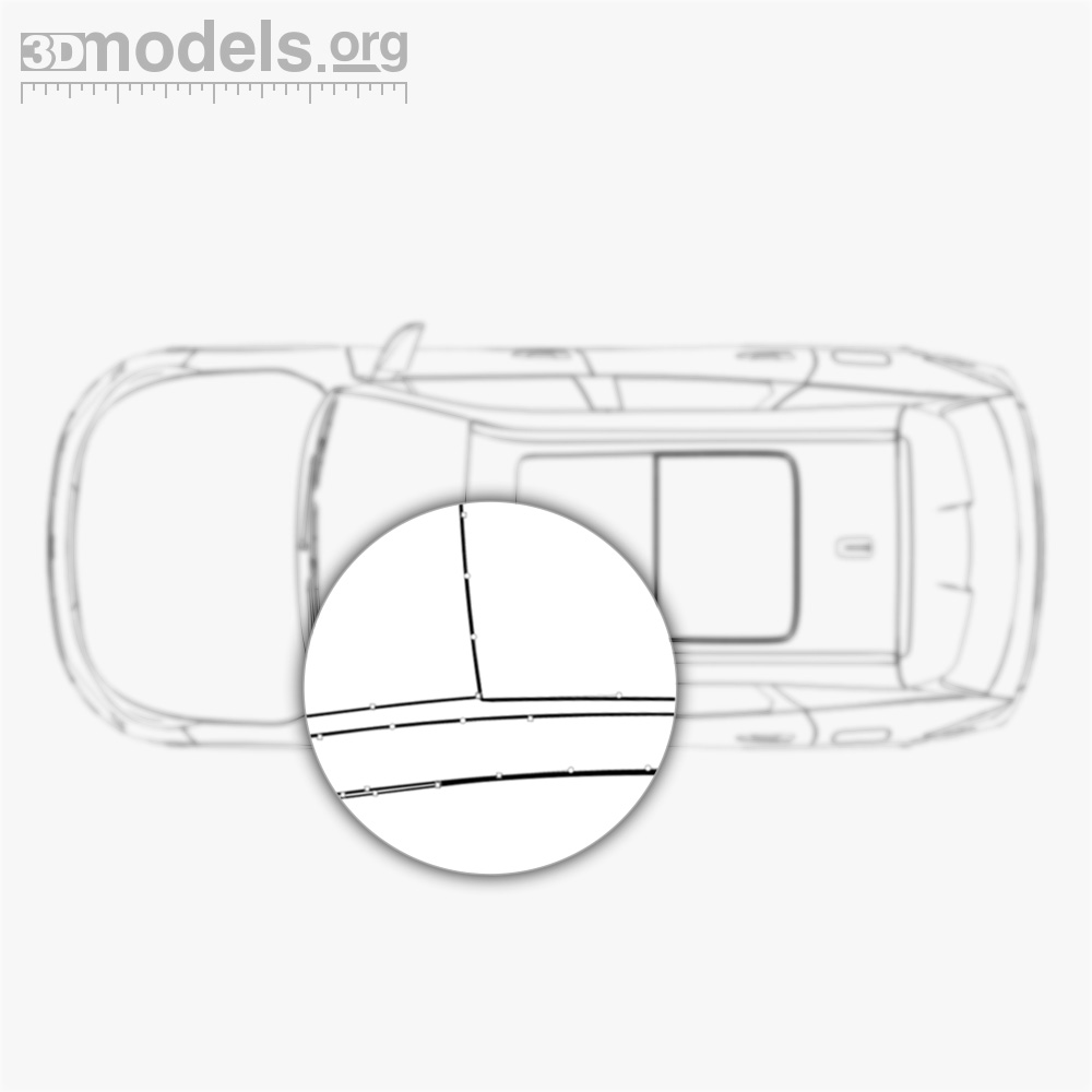 Geely Galaxy L7 Hybrid 2025 Vector Blueprint - 3DModels.org