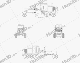 Claas Lexion 480 Combine Harvester 1996 Plano - 3DModels.org