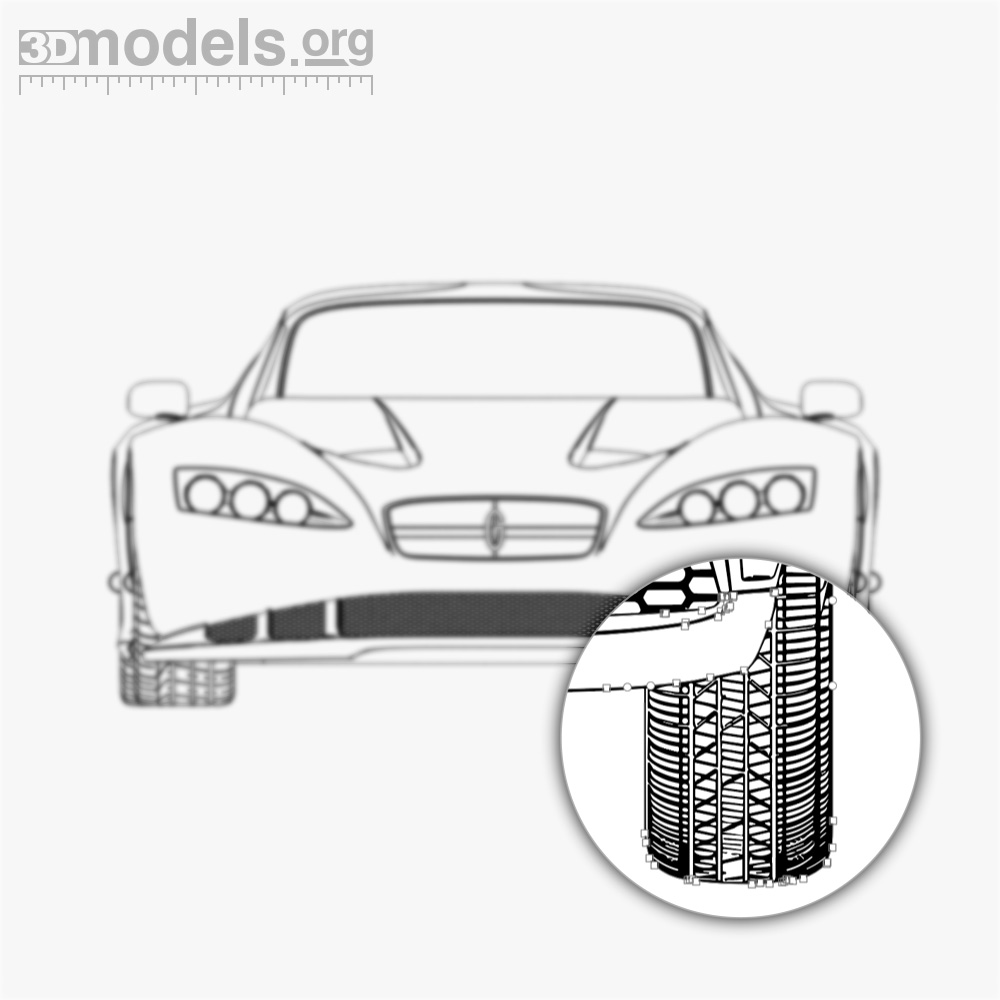 Gillet Vertigo 5 2015 Vector Blueprint - 3DModels.org