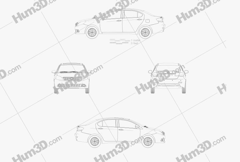 Great Wall Voleex C30 2010 Plano - 3DModels.org