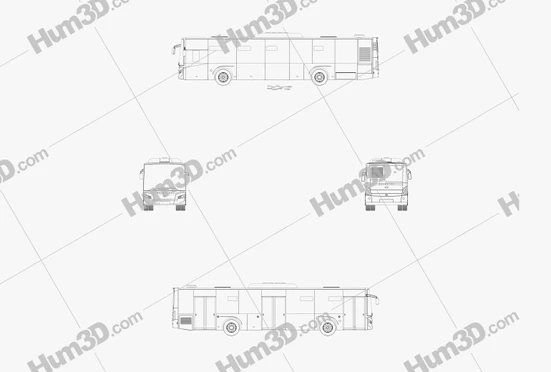 Bus Blueprints – Download Accurate High-Resolution Drawings - 3DModels.org
