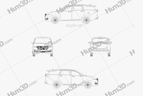 MPV blueprints Download in PNG - 3DModels.org