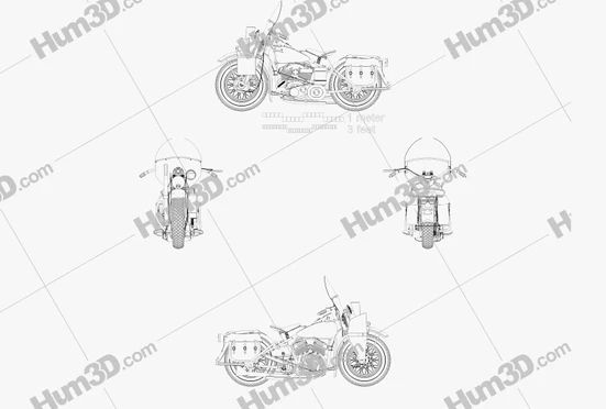 Harley-Davidson blueprints Download in PNG - Page 3 - 3DModels.org