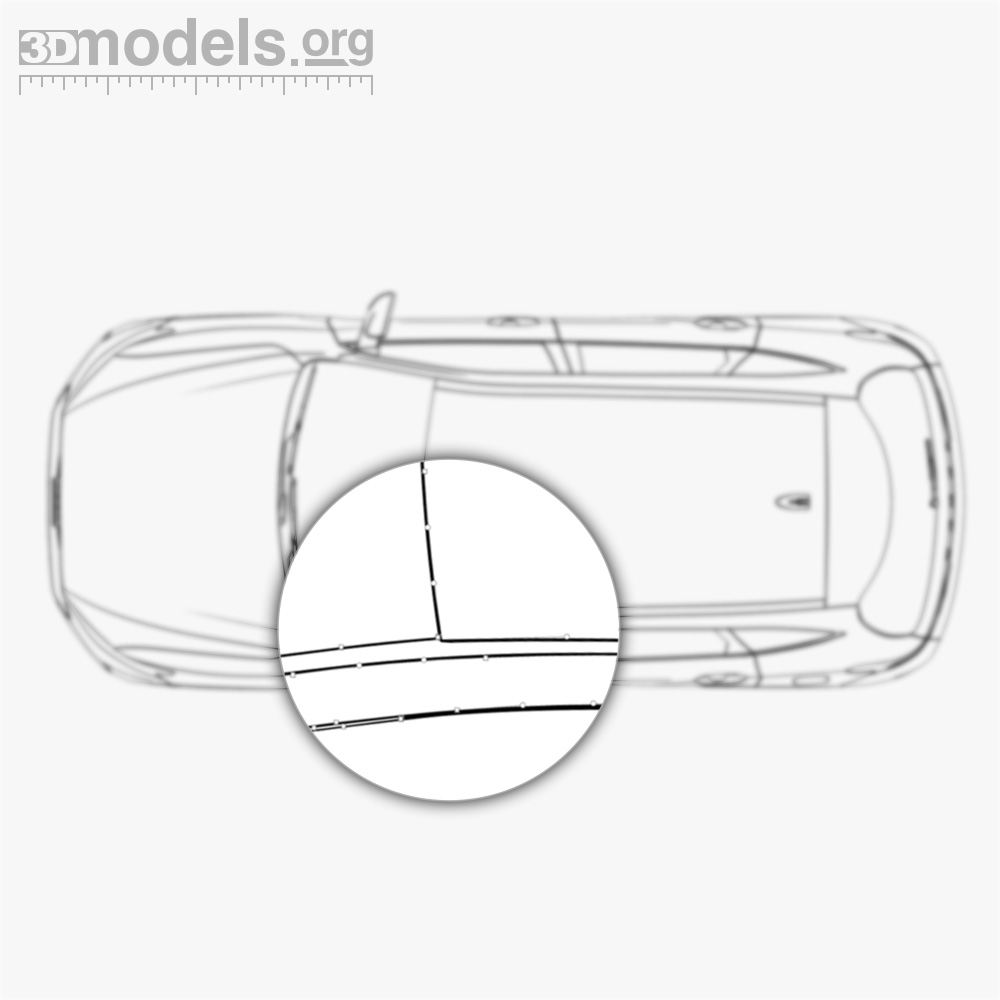 Haval F7 2021 Vector Blueprint - 3DModels.org