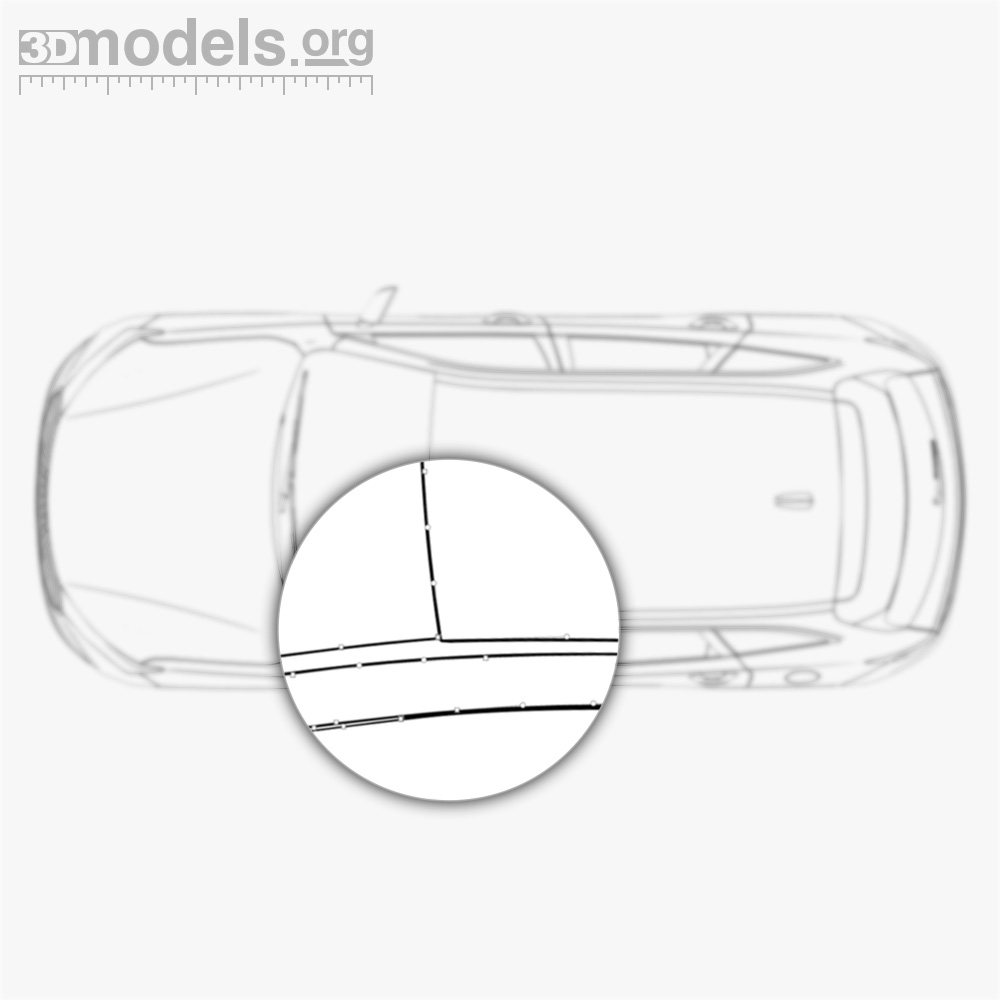 Haval H6 Premium 2023 Vector Blueprint - 3DModels.org