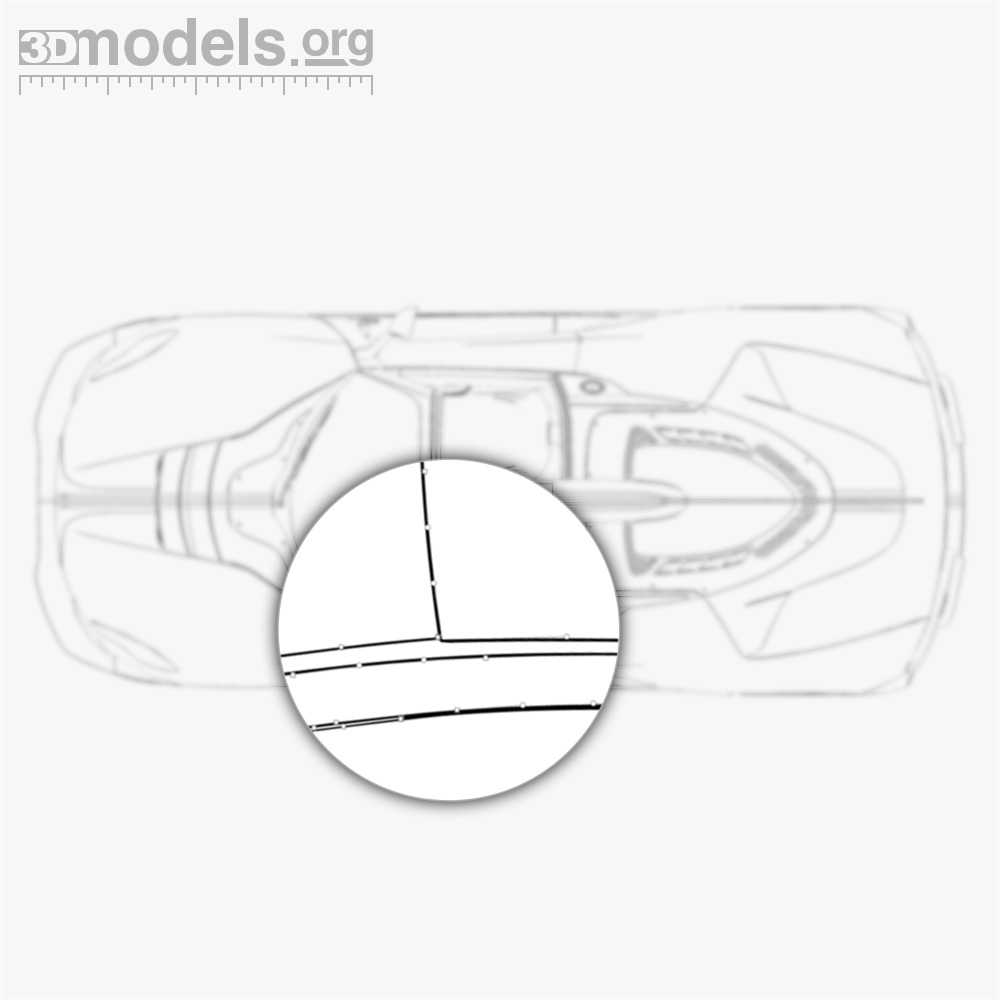 Hennessey Venom F5 M Roadster 2025 Vector Blueprint - 3DModels.org