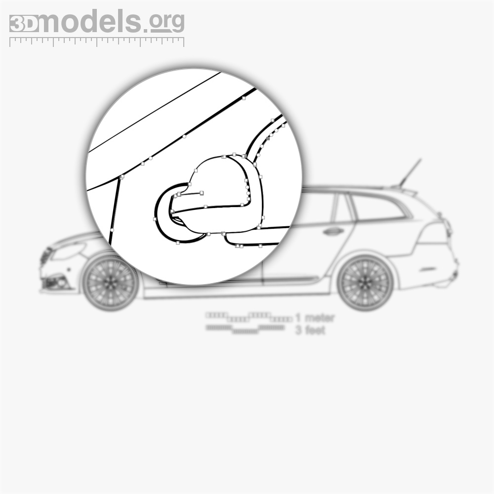 Holden VF Commodore Calais V sportwagon 2017 Vector Blueprint ...