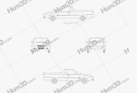 Holden blueprints Download in PNG - 3DModels.org