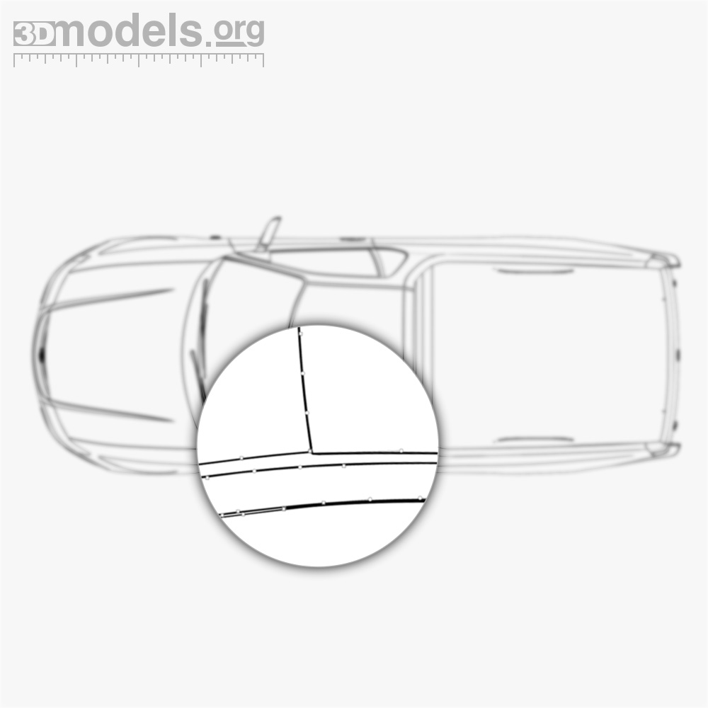 Holden VZ Ute 2007 Vector Blueprint - 3DModels.org