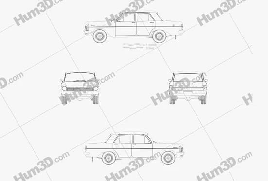 Holden blueprints Download in PNG - 3DModels.org