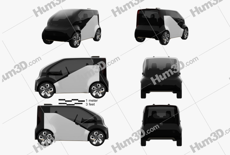 Honda NeuV 2018 Blueprint Template - 3DModels.org