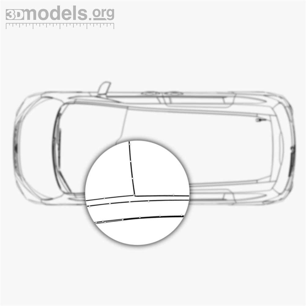 Honda Freed Hybride 2022 Plan Vectoriel - 3DModels.org