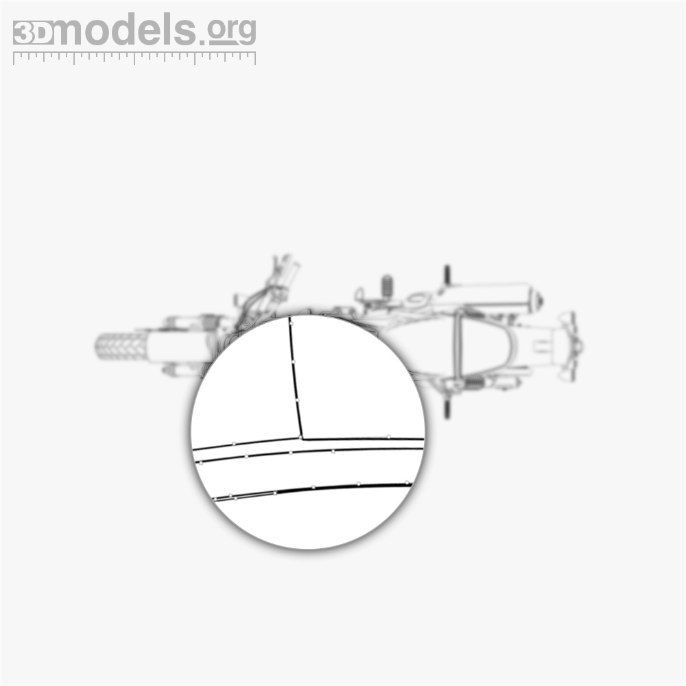 Honda CL250 2025 Vector Blueprint - 3DModels.org