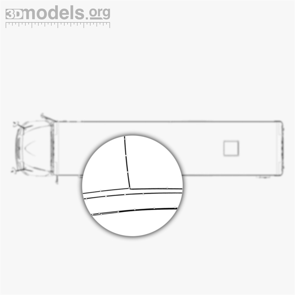 IC CE School Bus 2025 Vector Blueprint - 3DModels.org