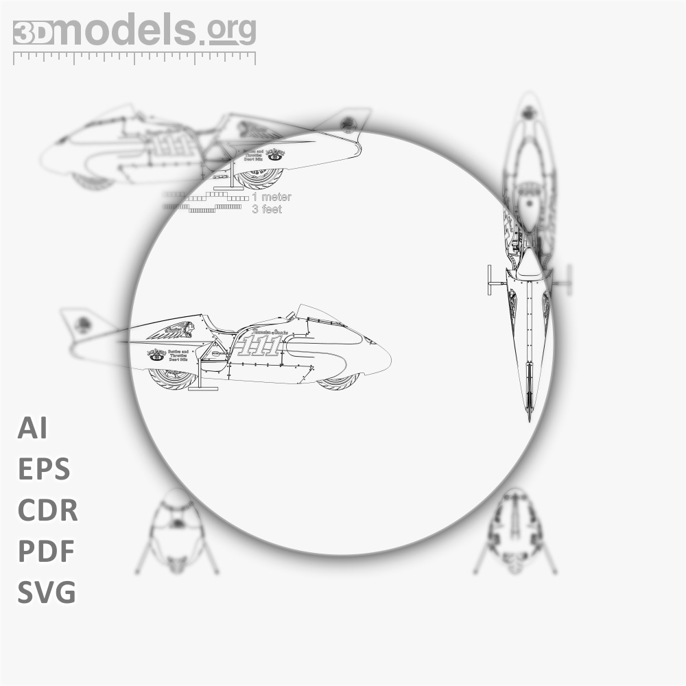 Indian Spirit Of Munro 2013 Vector Blueprint - 3DModels.org