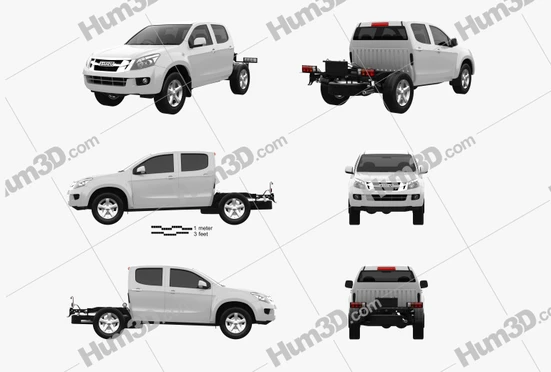 Isuzu blueprints Download in PNG - 3DModels.org