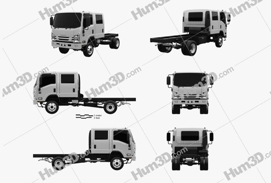 Isuzu blueprints Download in PNG - 3DModels.org