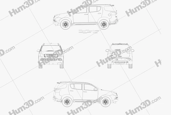 Isuzu blueprints Download in PNG - 3DModels.org