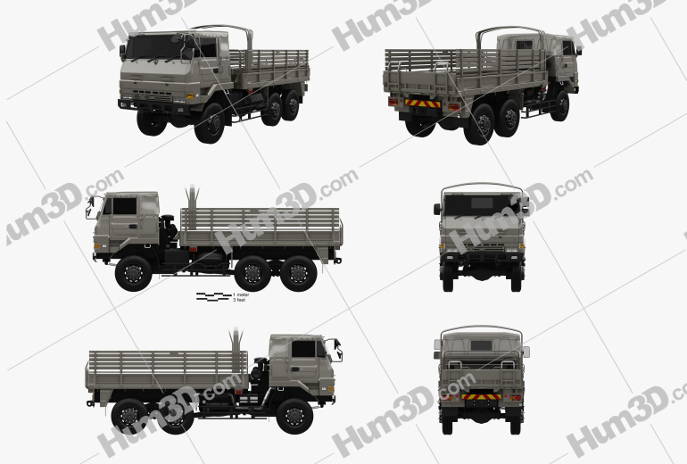 Isuzu SKW 475 M 2005 Blueprint Template - 3DModels.org