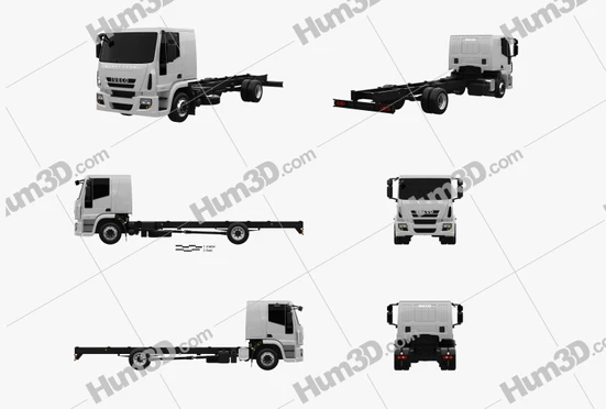 Chassis truck blueprints Download in PNG - 3DModels.org